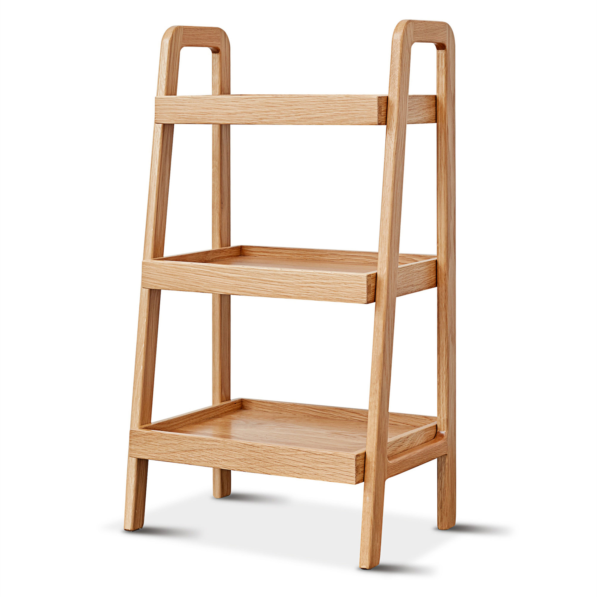 Latitude Run Caitline 3 Tier Natural Solid Wood Rack for Entryway Premium Storage Organize Wayfair
